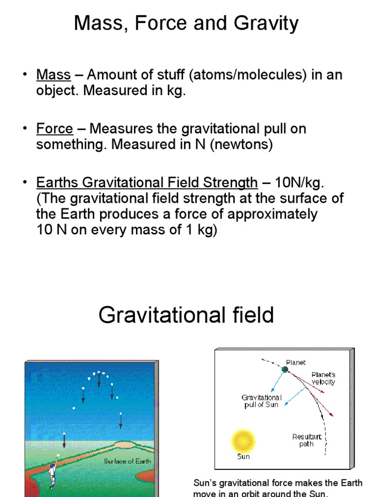 Understanding Mass, Force, and Gravity | PDF | Science & Mathematics