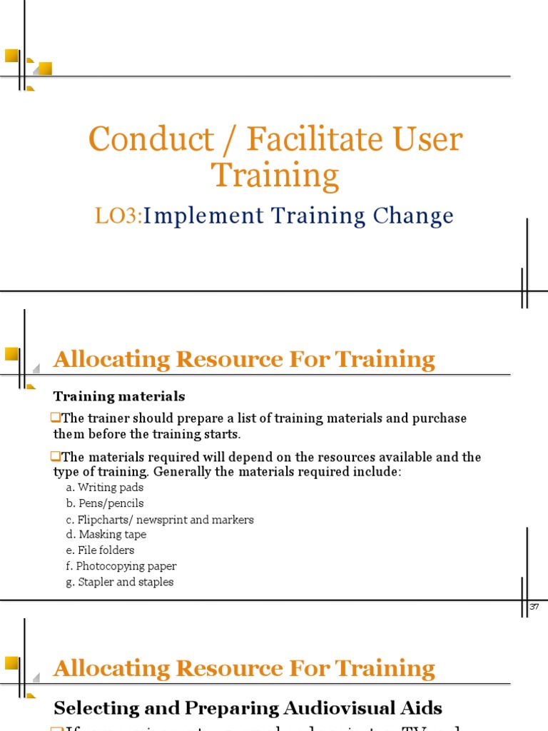LO3 Implement Training Change | PDF