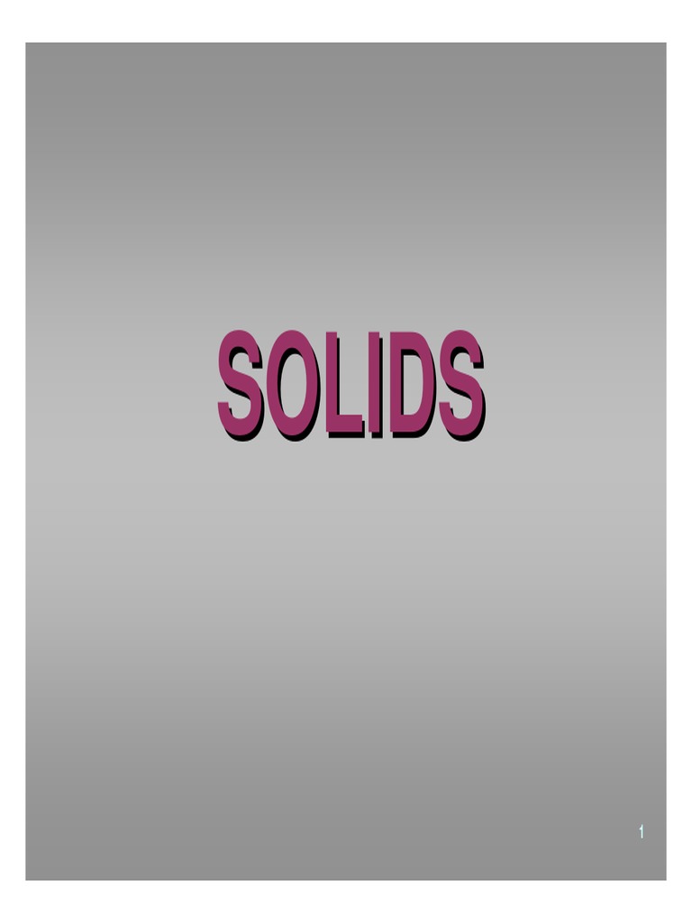 Solids | Download Free PDF | Solid | Environmental Engineering