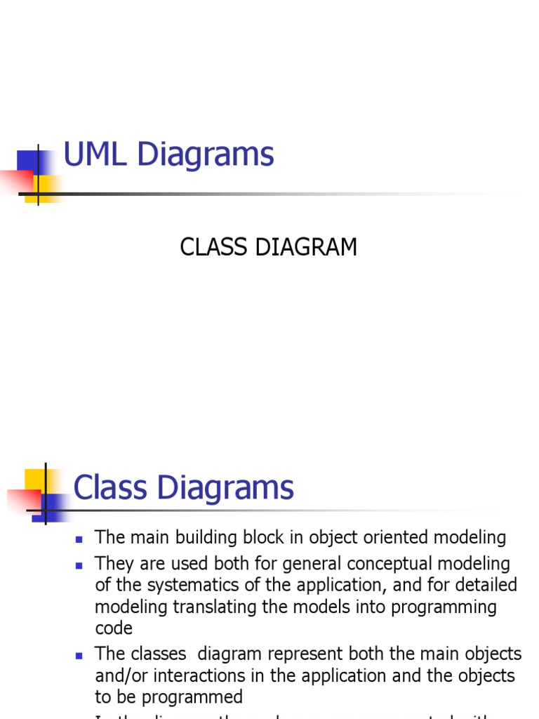 UML Diagrams: Class Diagram | PDF | Class (Computer Programming) | Systems Engineering