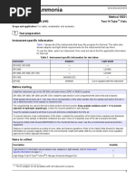 Nessler Ammonia HACH | PDF | Ph | Purified Water