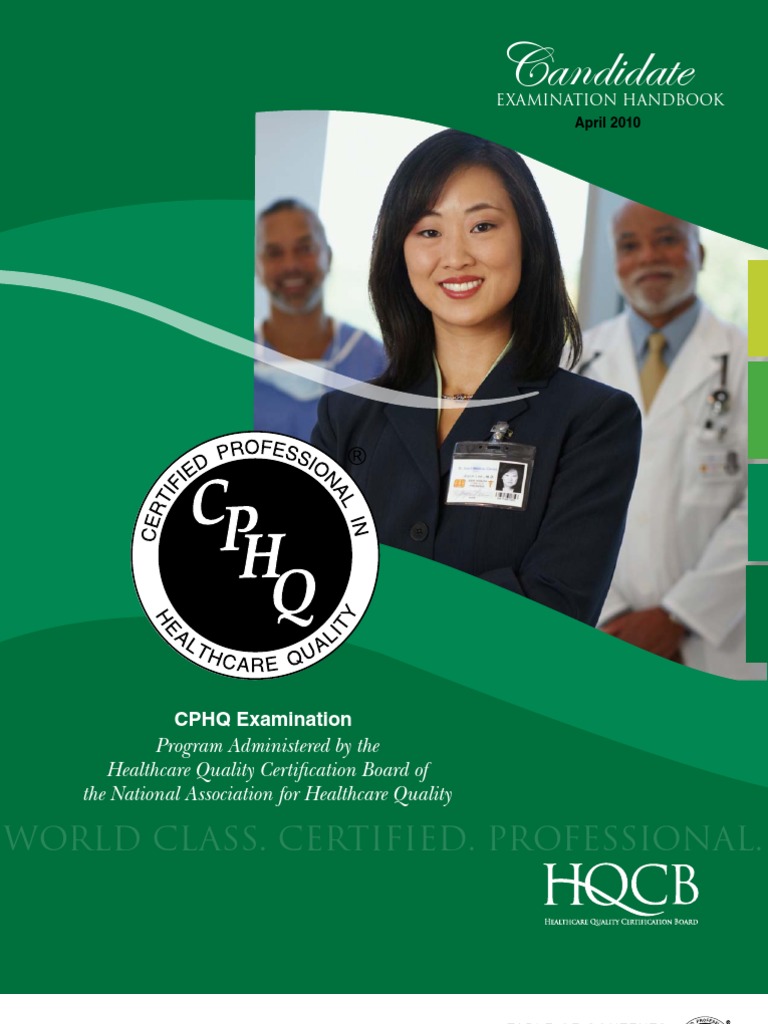 CPHQ Candidate Handbook | PDF | Certification | Americans With ...