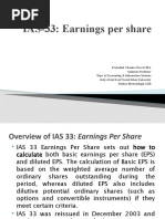 IndAS 33 | PDF | Earnings Per Share | Dividend