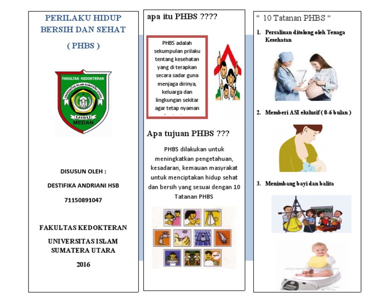 Leaflet PHBS | PDF
