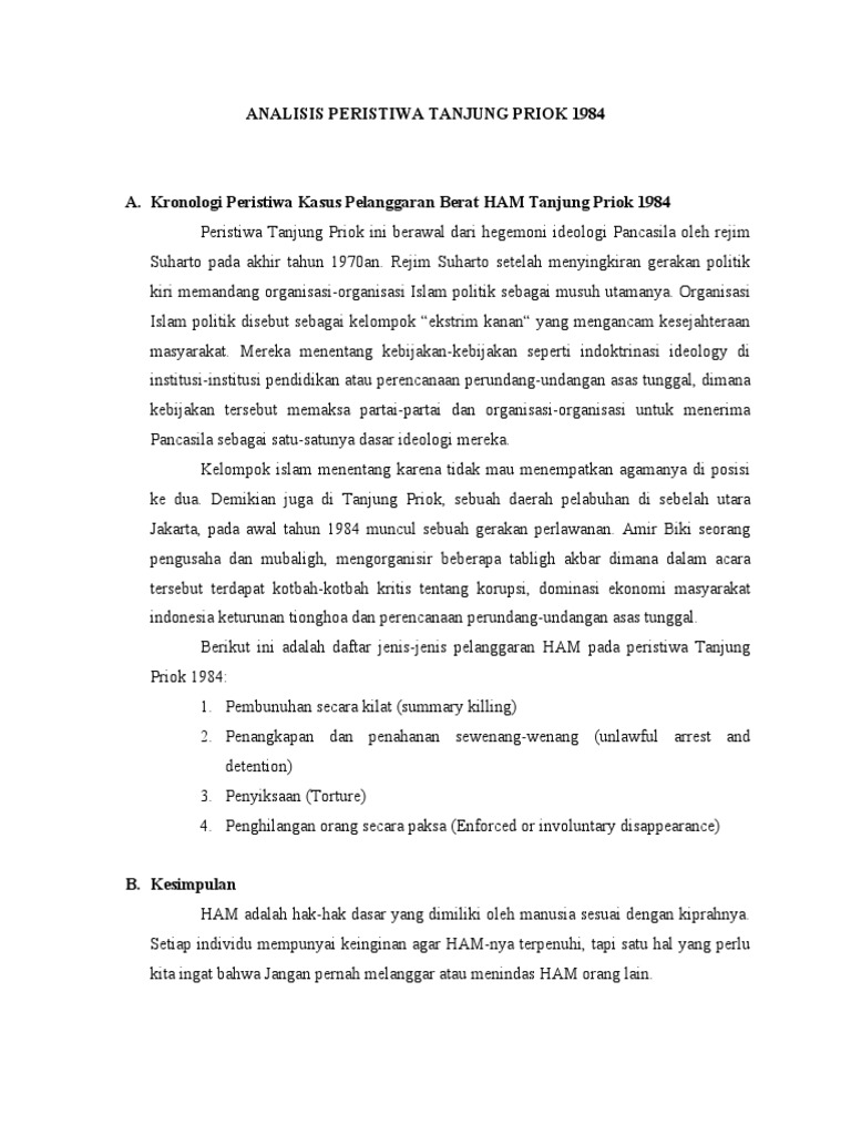 Tragedi Tanjung Priok 1984 | PDF