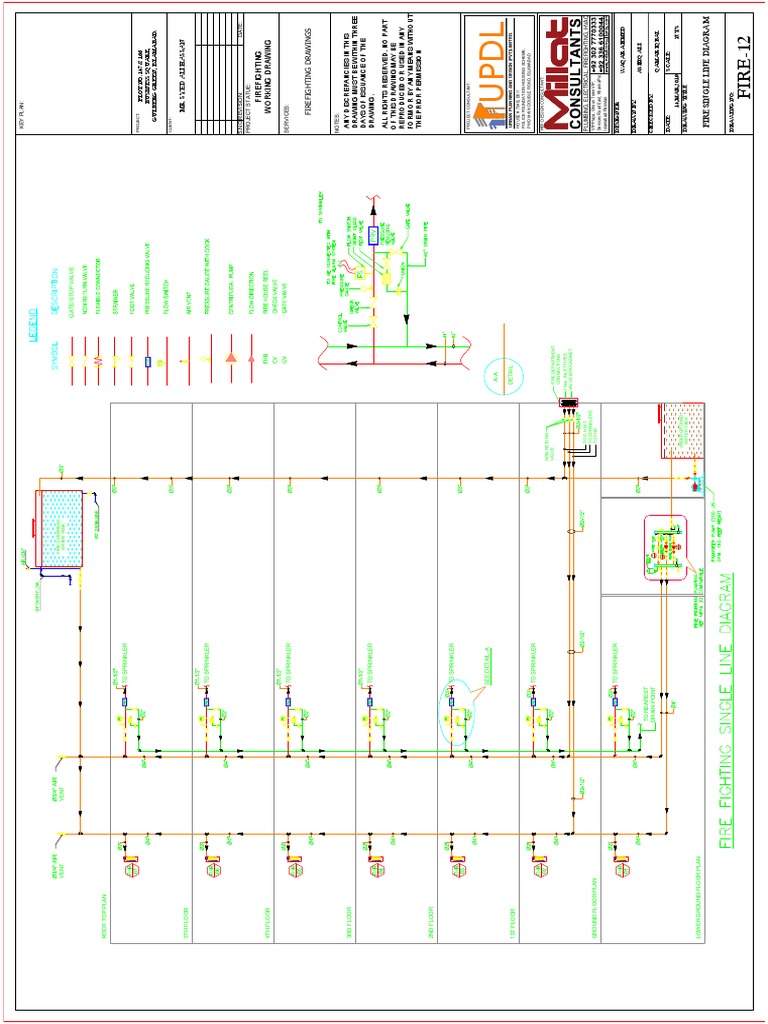 Sample Drawing | PDF | Fire Sprinkler System | Civil Engineering
