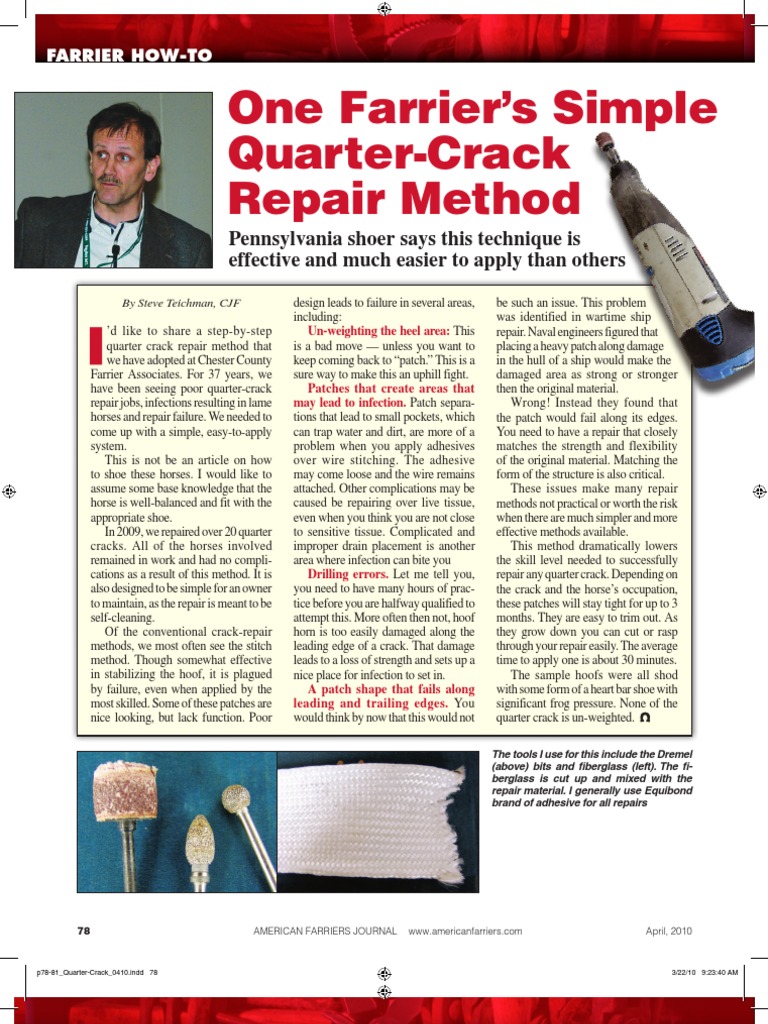 Simple Quarter-Crack Repair Method | PDF | Nature