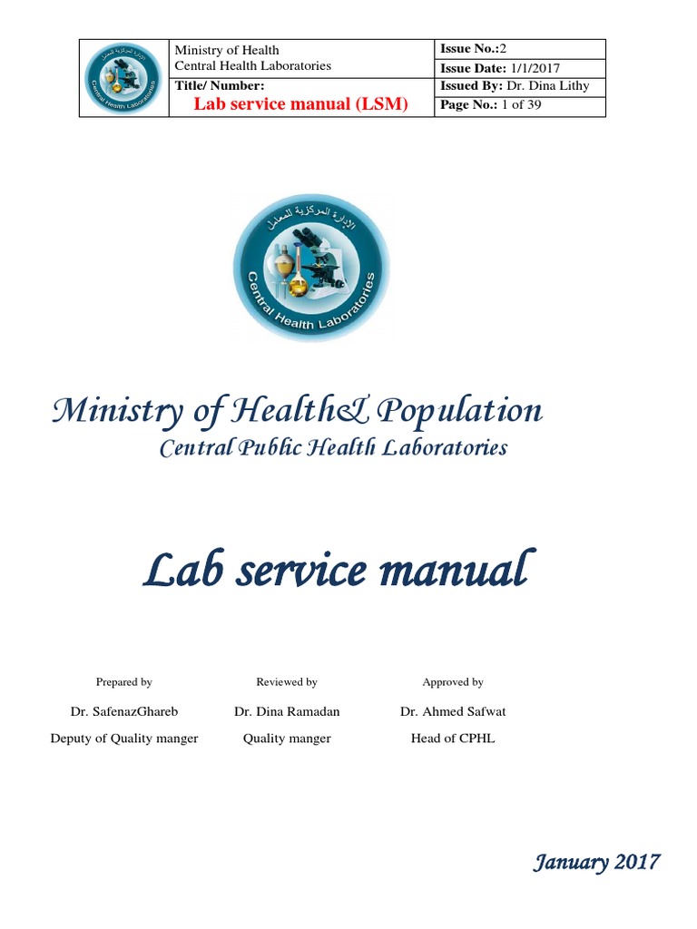 Lab Service Manual Overview | PDF | Blood Plasma | Coagulation