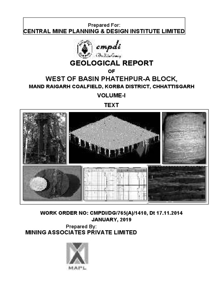 GEOLOGICAL REPORT | PDF | Geology | Coal