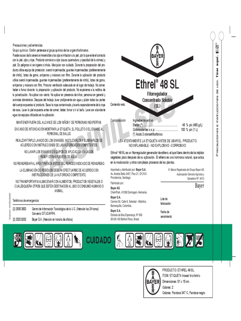 Ethrel 48 SL - Res No 4415-20200630 - 3 | PDF | Quemar | Agua