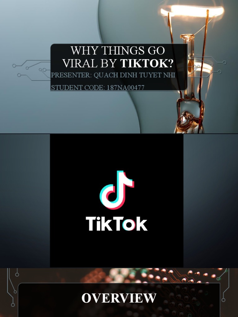Why Things Go Viral by Tiktok?: Presenter: Quach Dinh Tuyet Nhi STUDENT ...