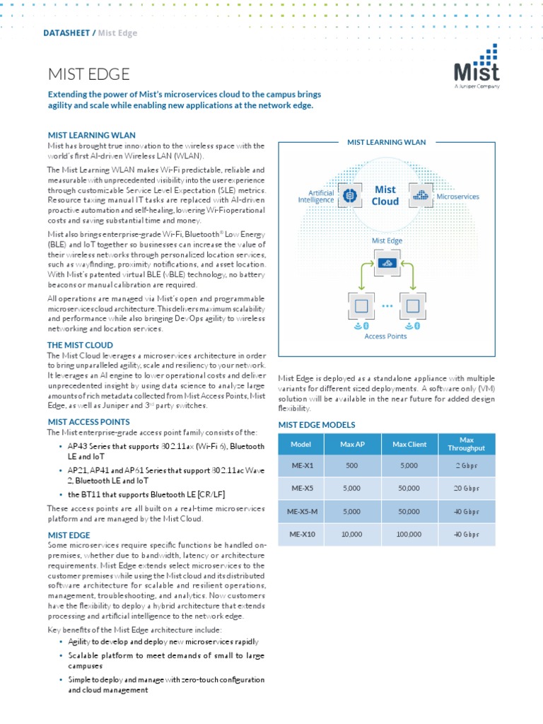 Mist Edge | PDF | Cloud Computing | Wireless Lan