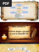 Projekt: Letersi Migjeni: Analize "Vargjet e Lira" Xii-D | PDF