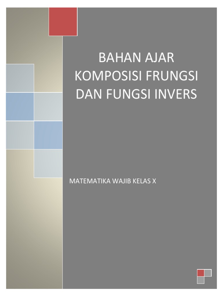 Modul Fungsi Komposisi Dan Invers | PDF
