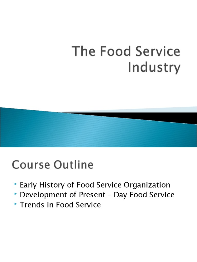 Evolution of Food Service Industry | PDF | Restaurants | Menu