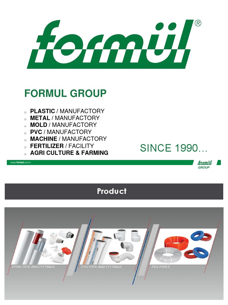 Formul Group Presentation | PDF | Pipe (Fluid Conveyance) | Building ...