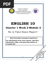 English 10 Q2 Module 2 | PDF | Learning | Verb