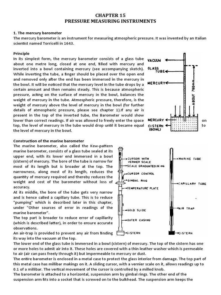 Pressure Measuring Instruments | PDF | Network Protocols | Atmospheric ...