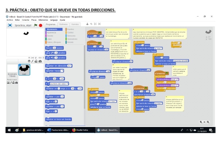 Practica 2 Con Mblock - Robotica | PDF | Informática | Tecnología
