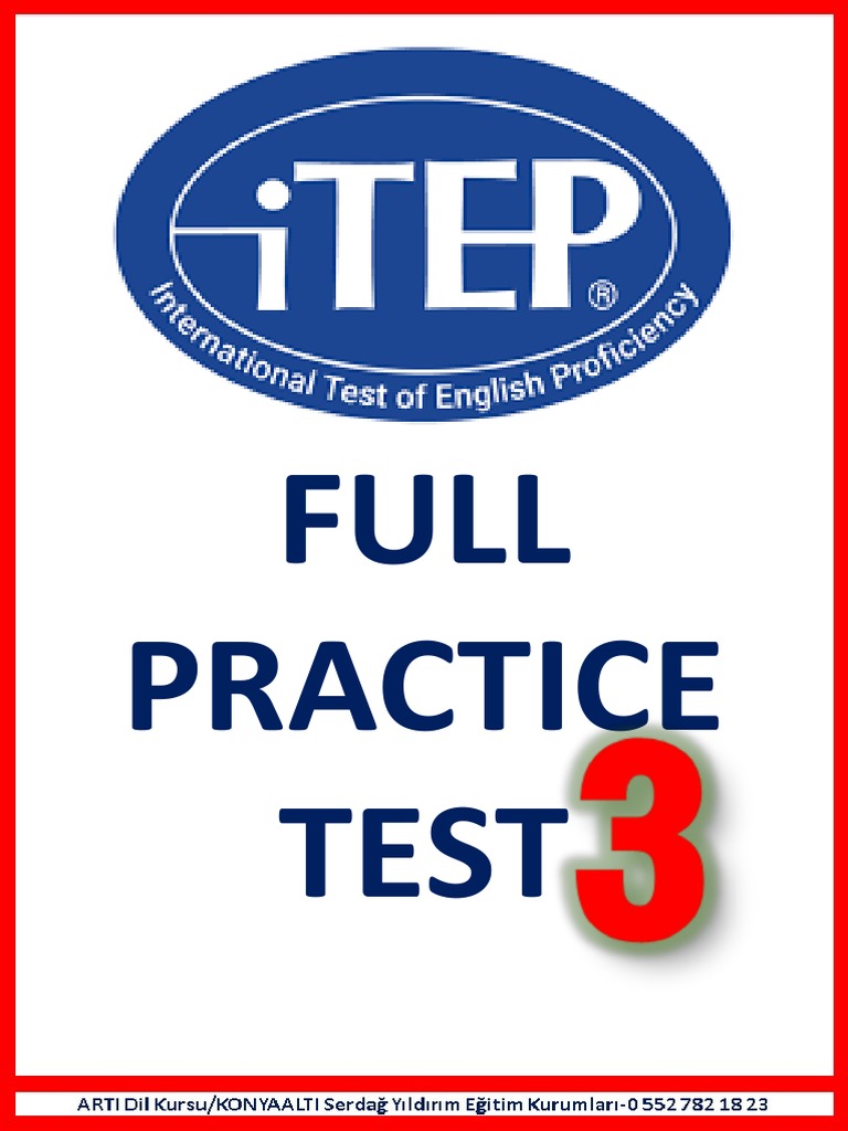 Itep Test 3 | PDF