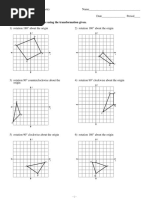 Transformation Review Answer Key | PDF | Cartesian Coordinate System ...