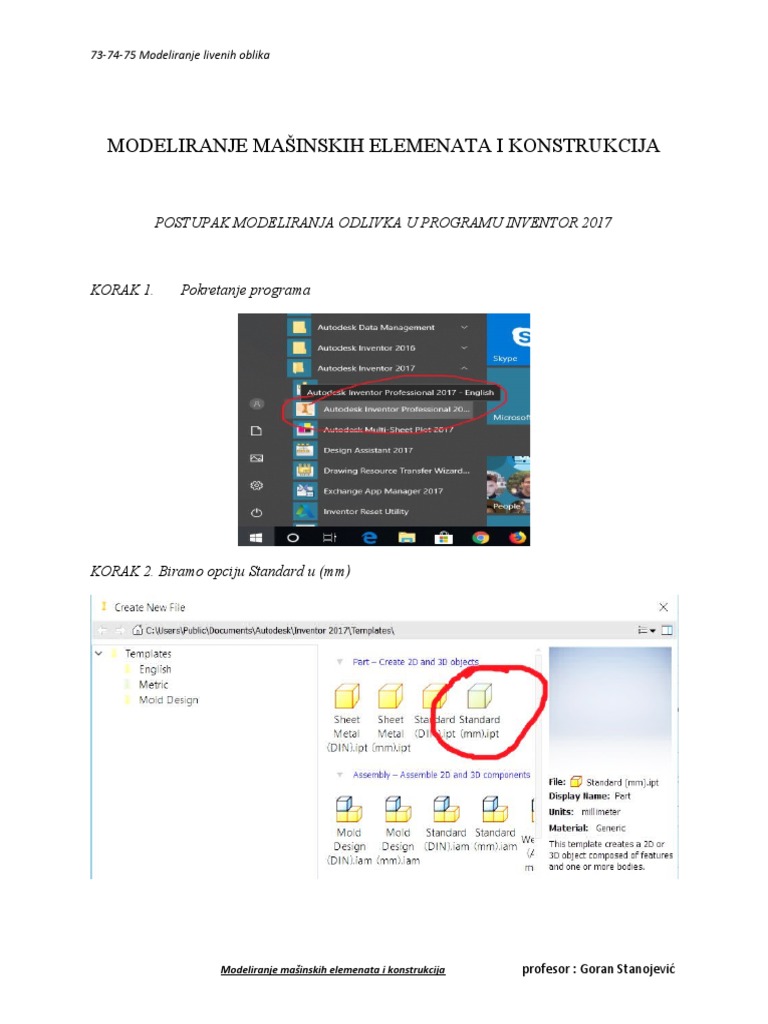 Modeliranje Masinskih Elemenata I Konstrukcija | PDF