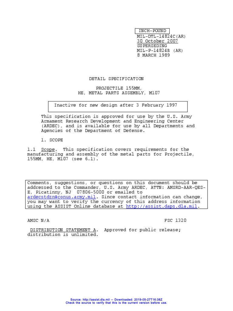 MIL DTL 14824 - Superseding | PDF | Heat Treating | Specification (Technical Standard)