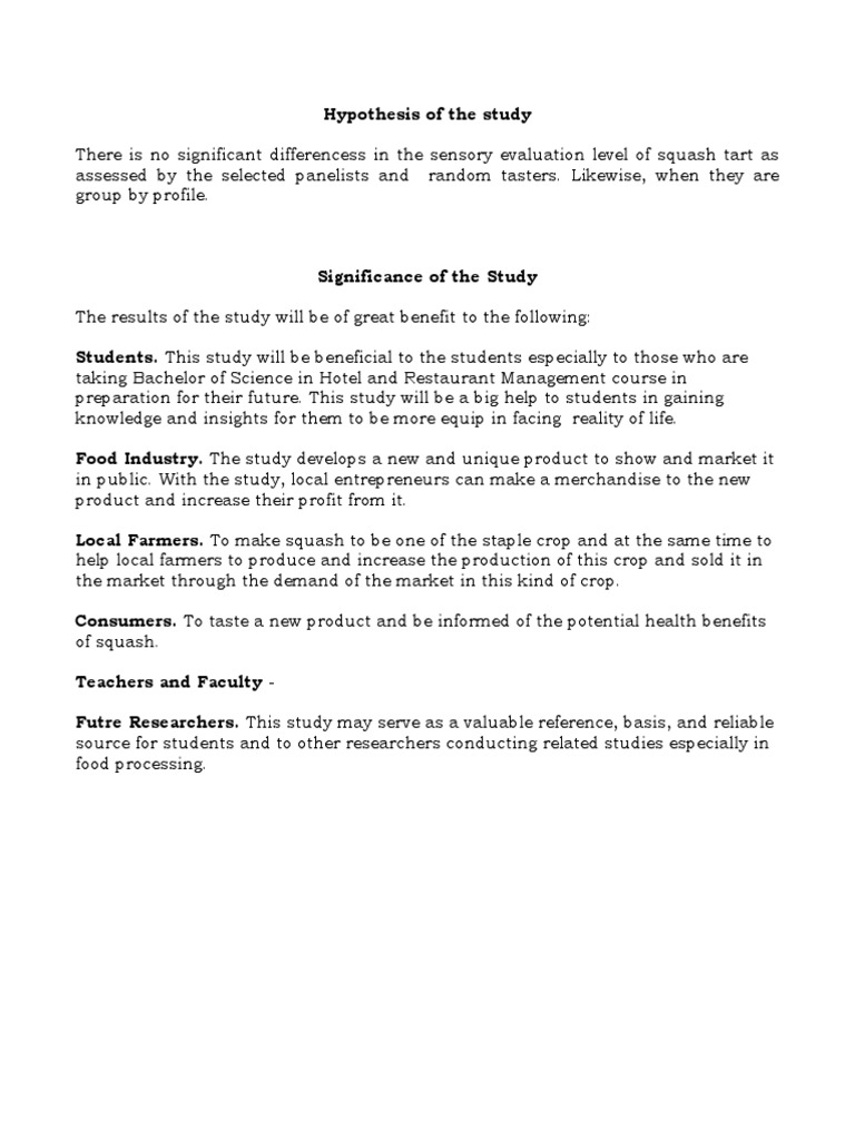 Significance of The Study | PDF