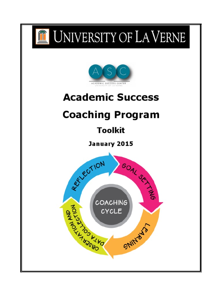 Academic Success Coaching Program: Toolkit | PDF | Mindset | Mentorship