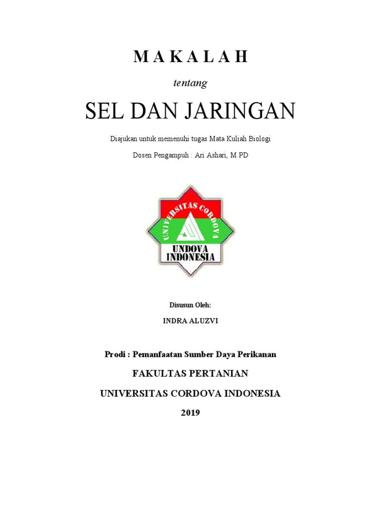 Makalah Sel Dan Jaringan | PDF