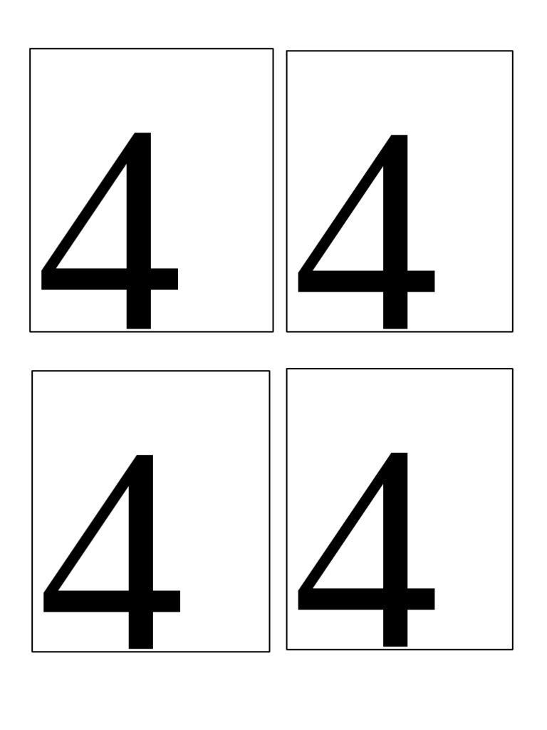 Learn Number Four | PDF