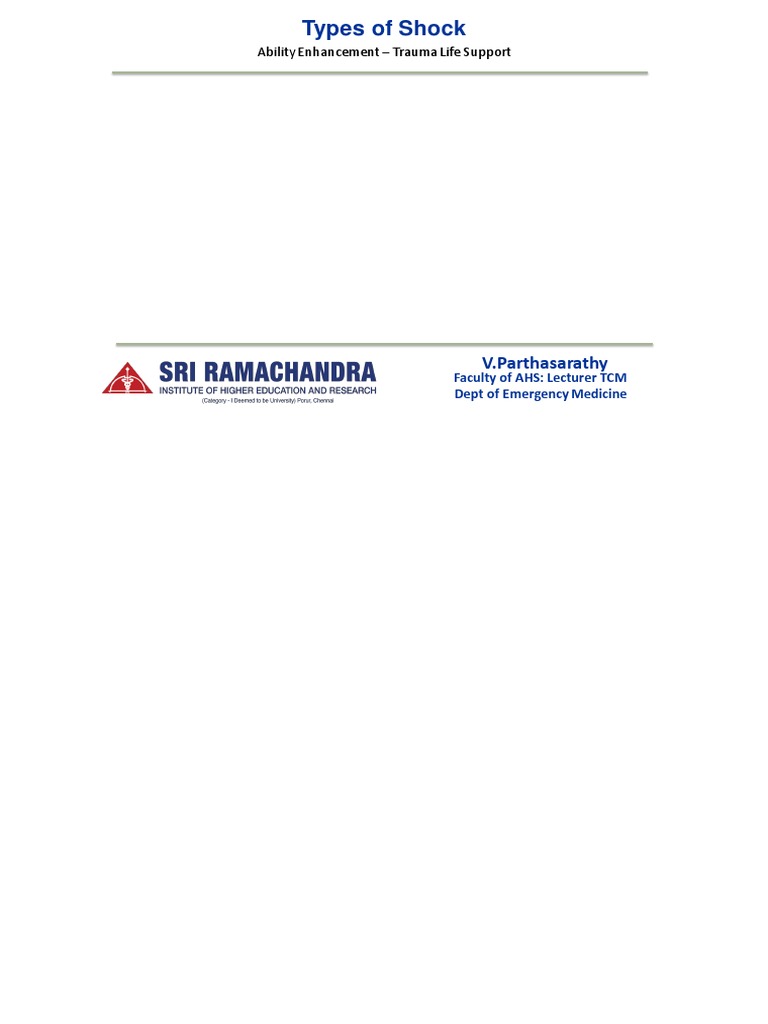 Types of Shock | PDF