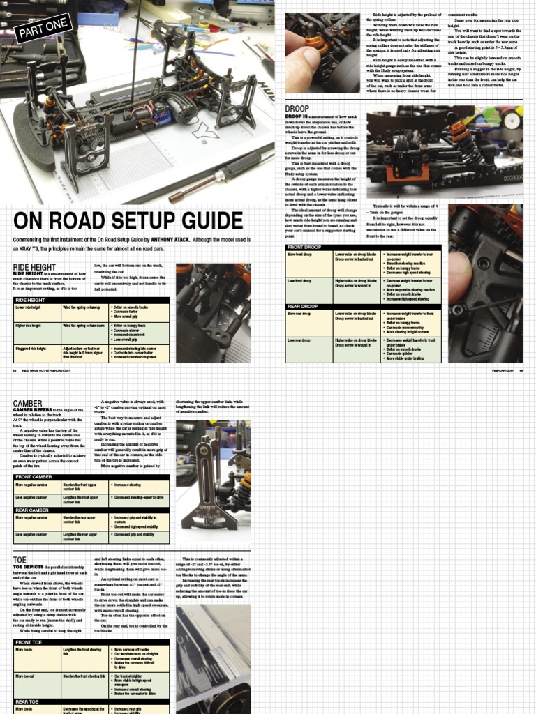 HUDY RC Setup Guide | PDF | Gear | Steering