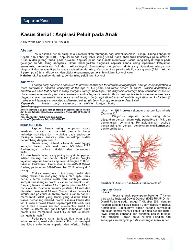 Corpus Alienum Bronkus 4 | PDF
