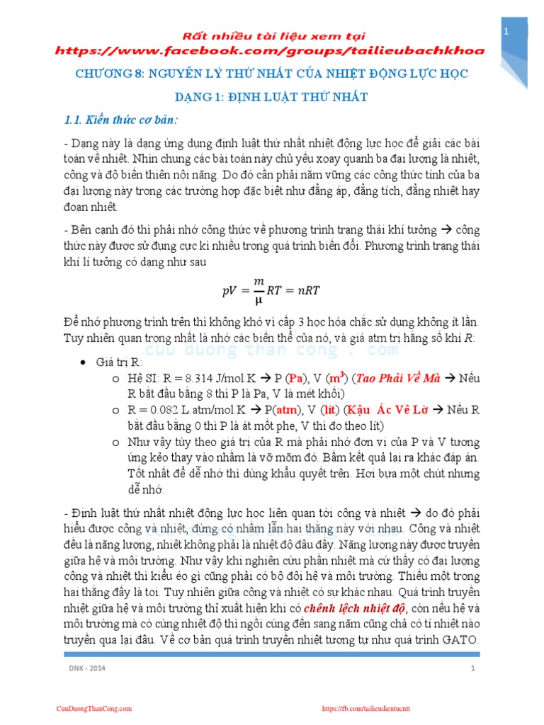 Vat-Ly-1 - Le-Quang-Nguyen - (vl1) - Dinh-Huong-Giai-Bai-Tap-Chuong-Nhiet-Hoc ...