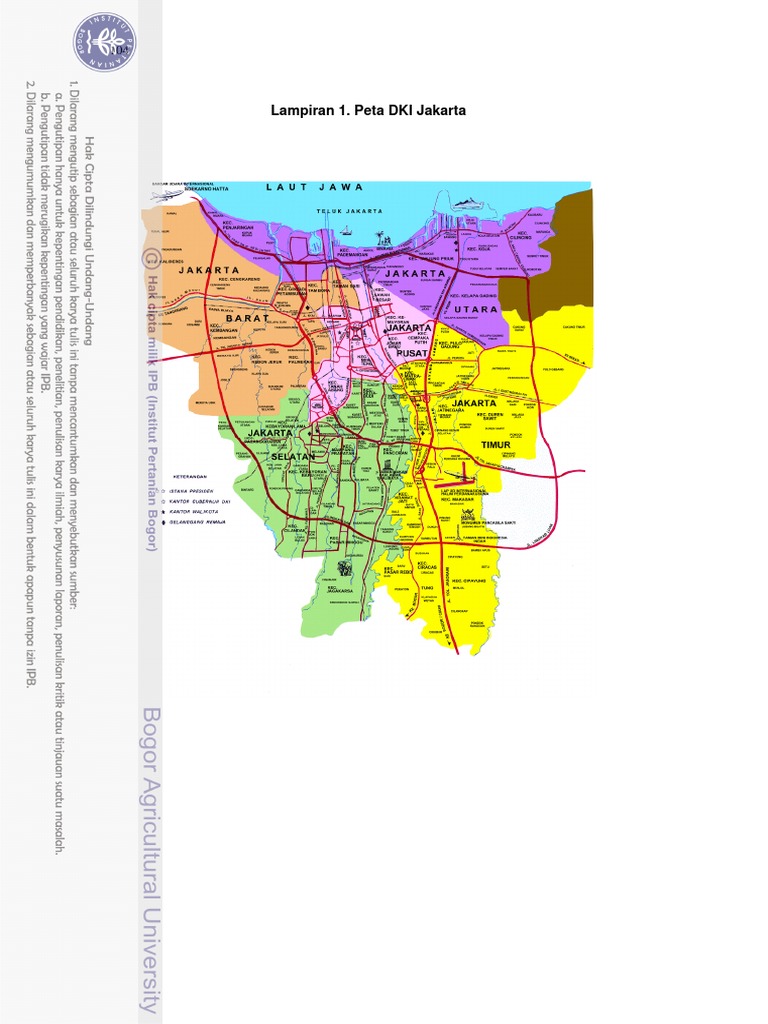 Lampiran 1. Peta DKI Jakarta | PDF