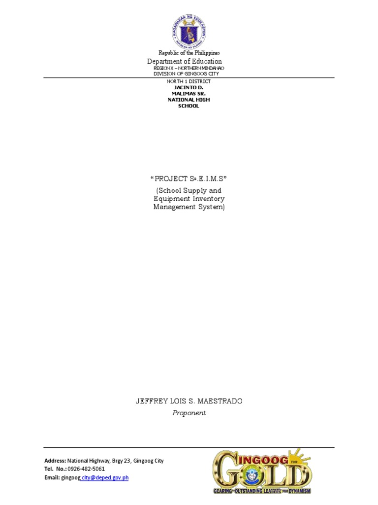 School Supply Inventory Management System | PDF | Automation | Inventory