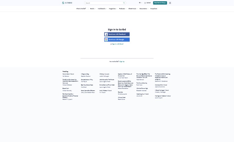 Sign in To Scribd: Continue With Facebook Continue With Google | PDF ...