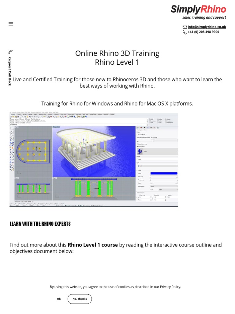 Rhino 3D Level 1 Certified Training From The UK Rhino Experts - Simply ...