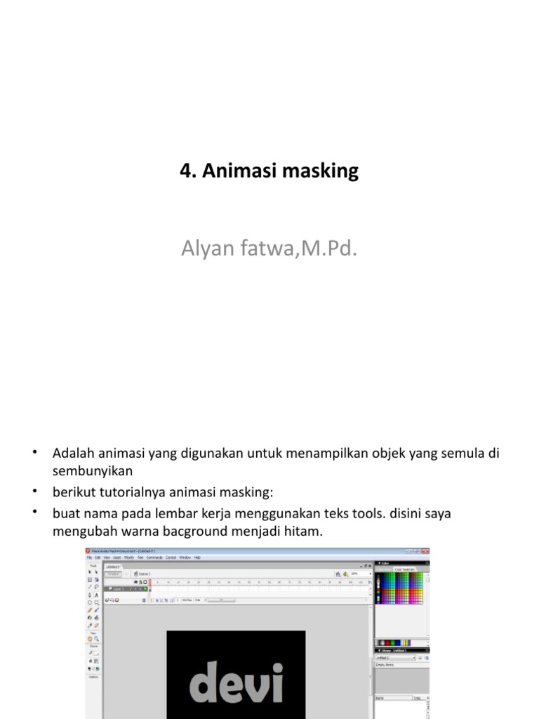 Tutorial Macromedia Flash 4 | PDF | Komputer