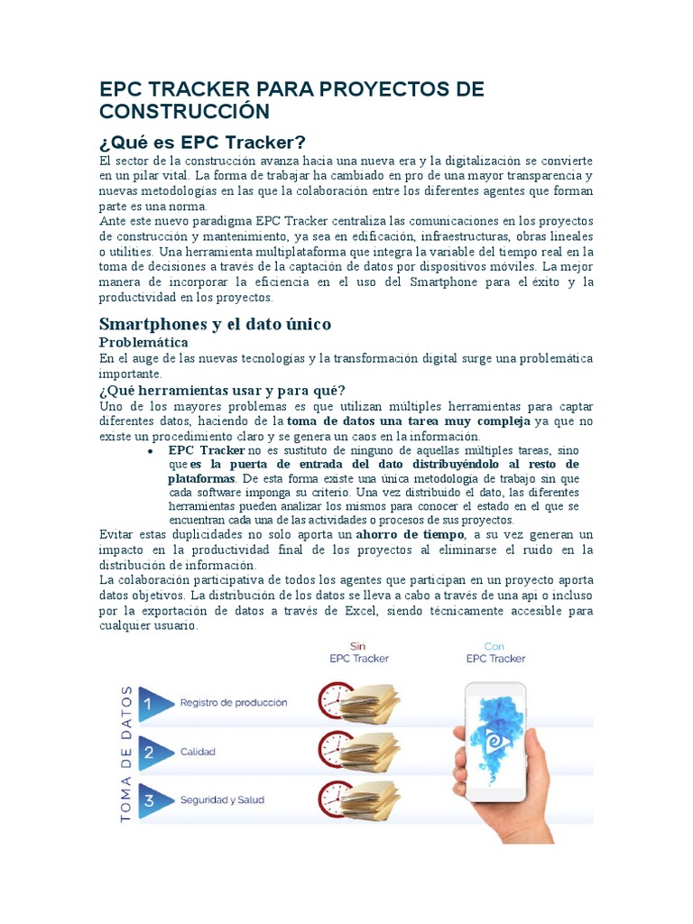 Epc Tracker para Proyectos de Construcción | PDF | Información | Informática