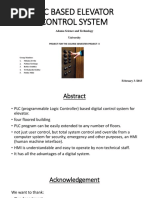 PLC Elevator Controller Report | PDF | Programmable Logic Controller | Elevator
