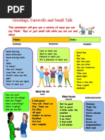 ESL Greetings and Farewell | PDF