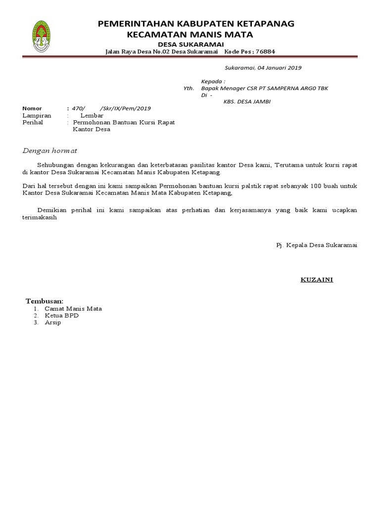 Surat Permohonan CSR | PDF