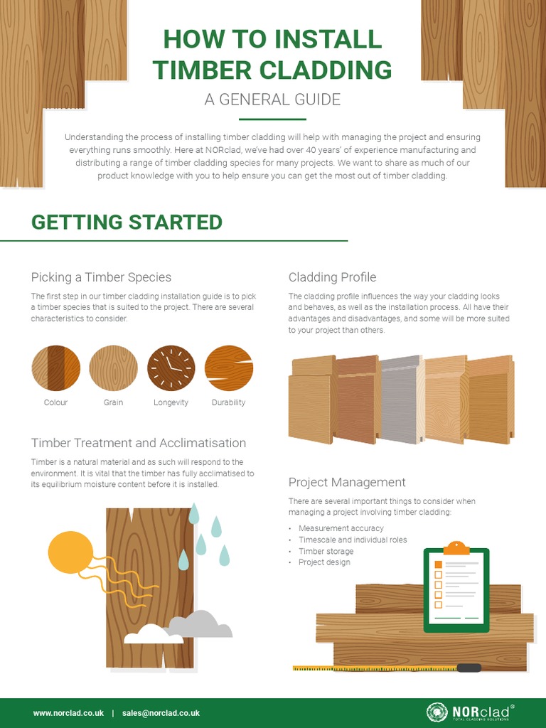 Installation of Timber Cladding | Download Free PDF | Lumber | Wall