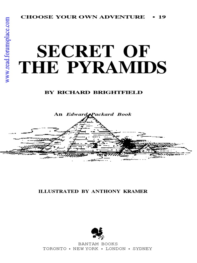 Choose Your Own Adventure 019 - Secret of The Pyramids - Richard ...