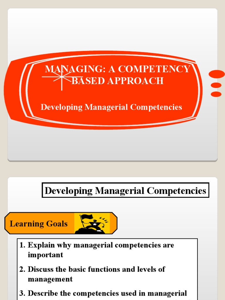 Managing: A Competency Based Approach: Developing Managerial Competencies | PDF | Competence ...