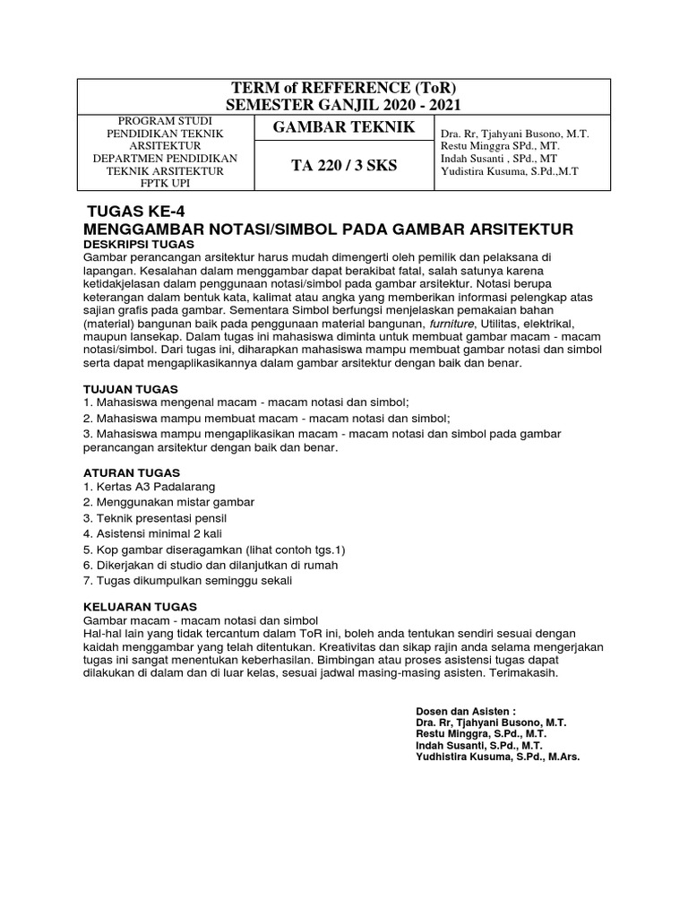 ToR NOTASI DAN SIMBOL | PDF