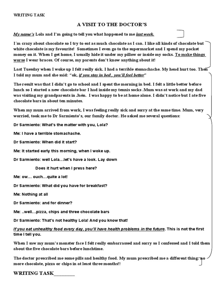 A Visit to the Doctor: Lola's Story | PDF | Foods