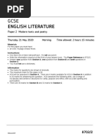 Aqa GCSE Lang P1Q5 Student Friendly Mark Scheme | PDF | English ...
